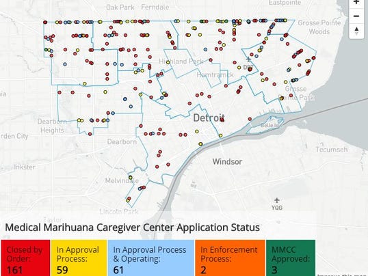 Online map shows Detroit medical marijuana shops