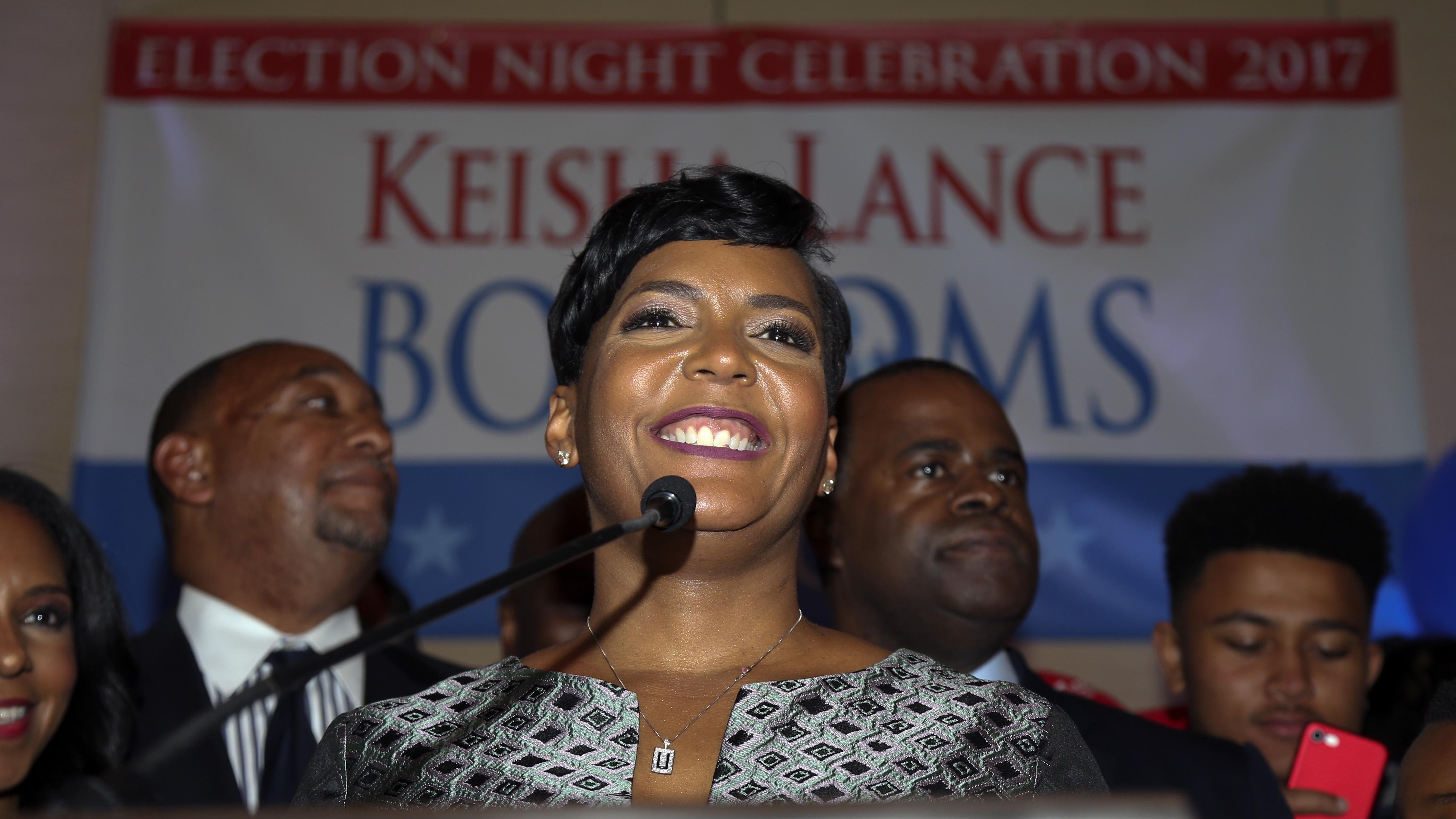 With long campaign behind her, Atlanta’s new mayor sworn in