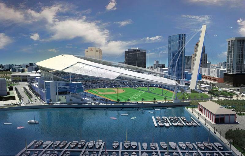 Rays unveil plans for waterfront stadium