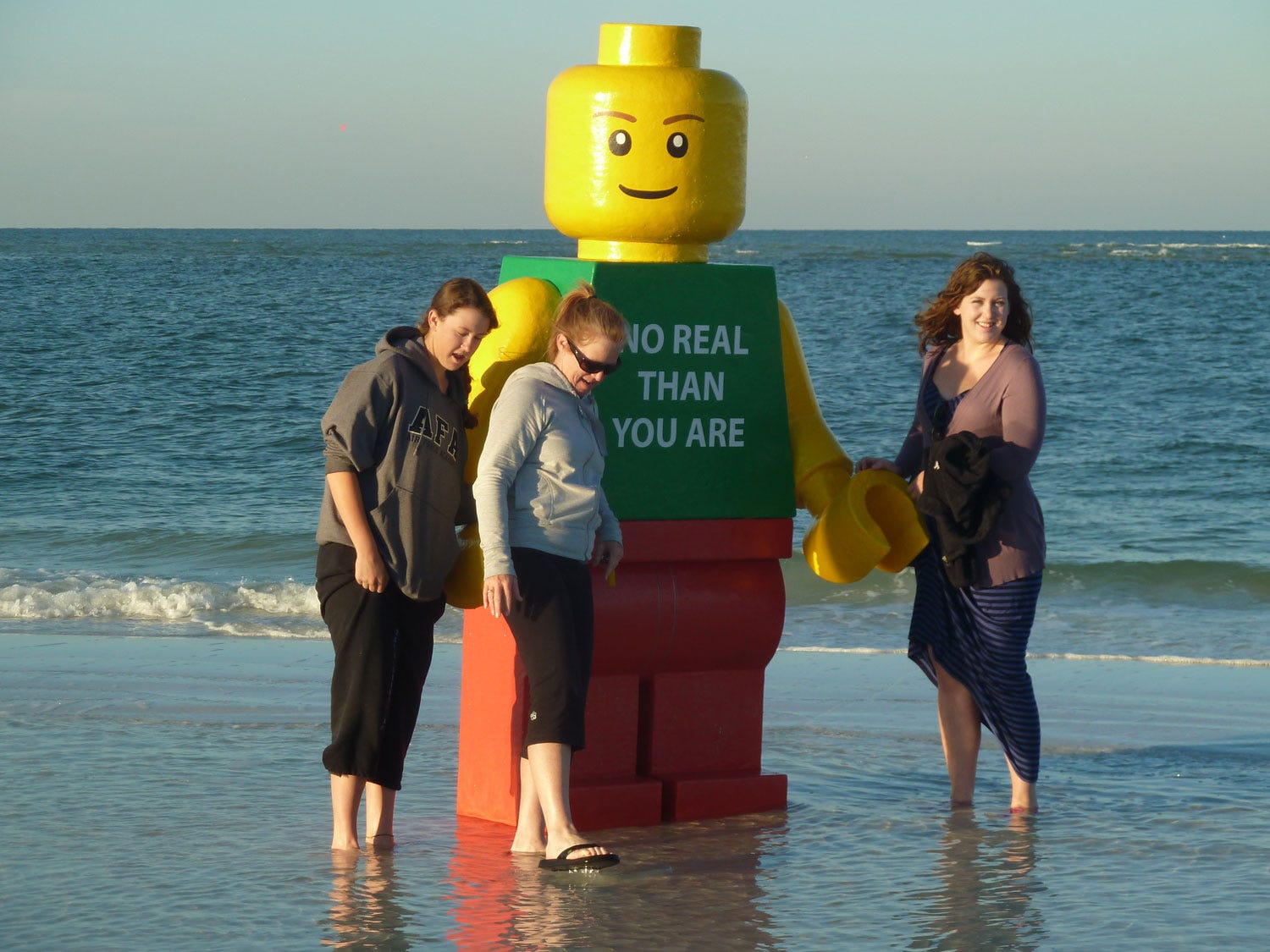 Lego Man On Beach