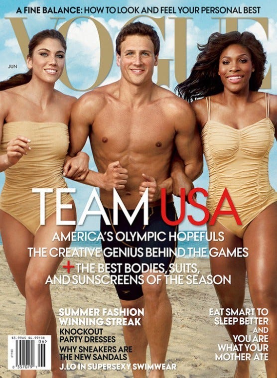 Summer Olympics hype prompts athlete-centric June Vogue cover