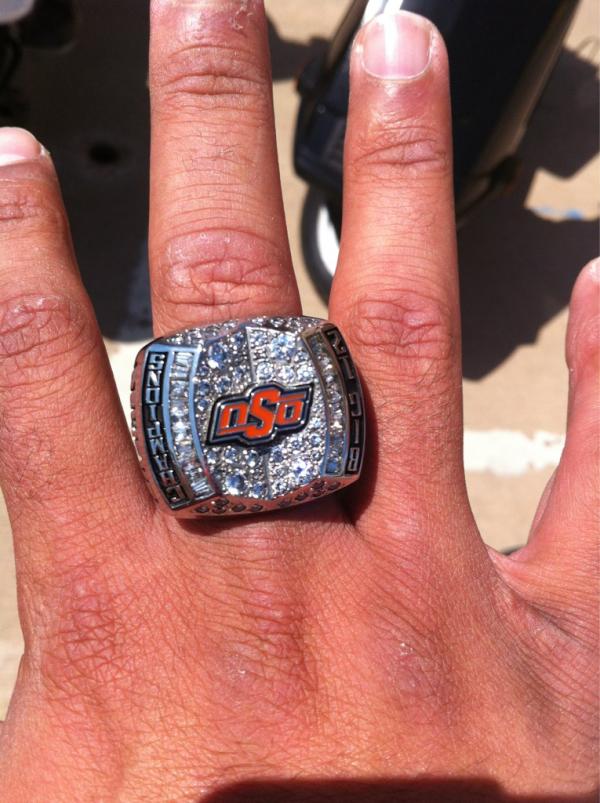 Oklahoma State’s Big 12 Championship rings arrive