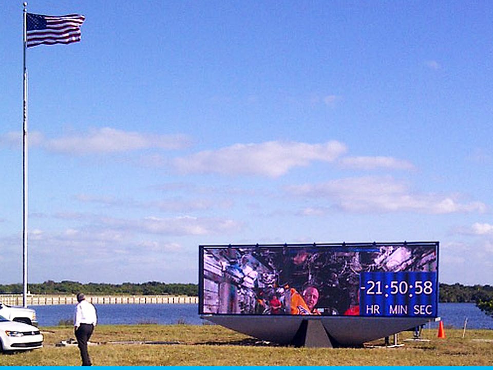 New countdown clock ready at Kennedy Space Center in time for Orion launch