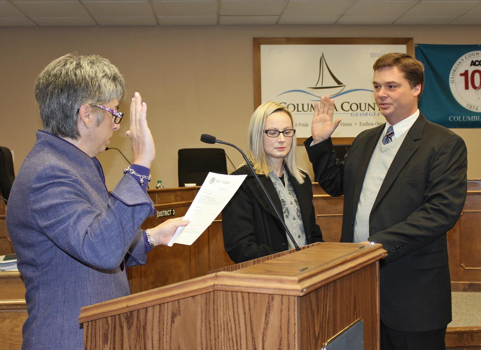 Mack Taylor sworn into office