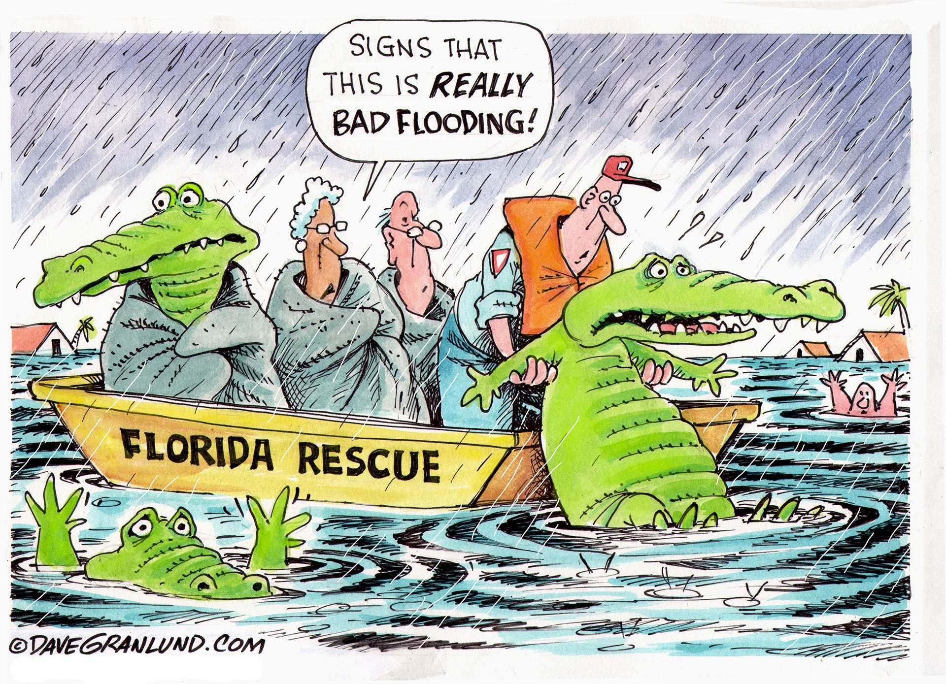 Funny Flood Cartoon