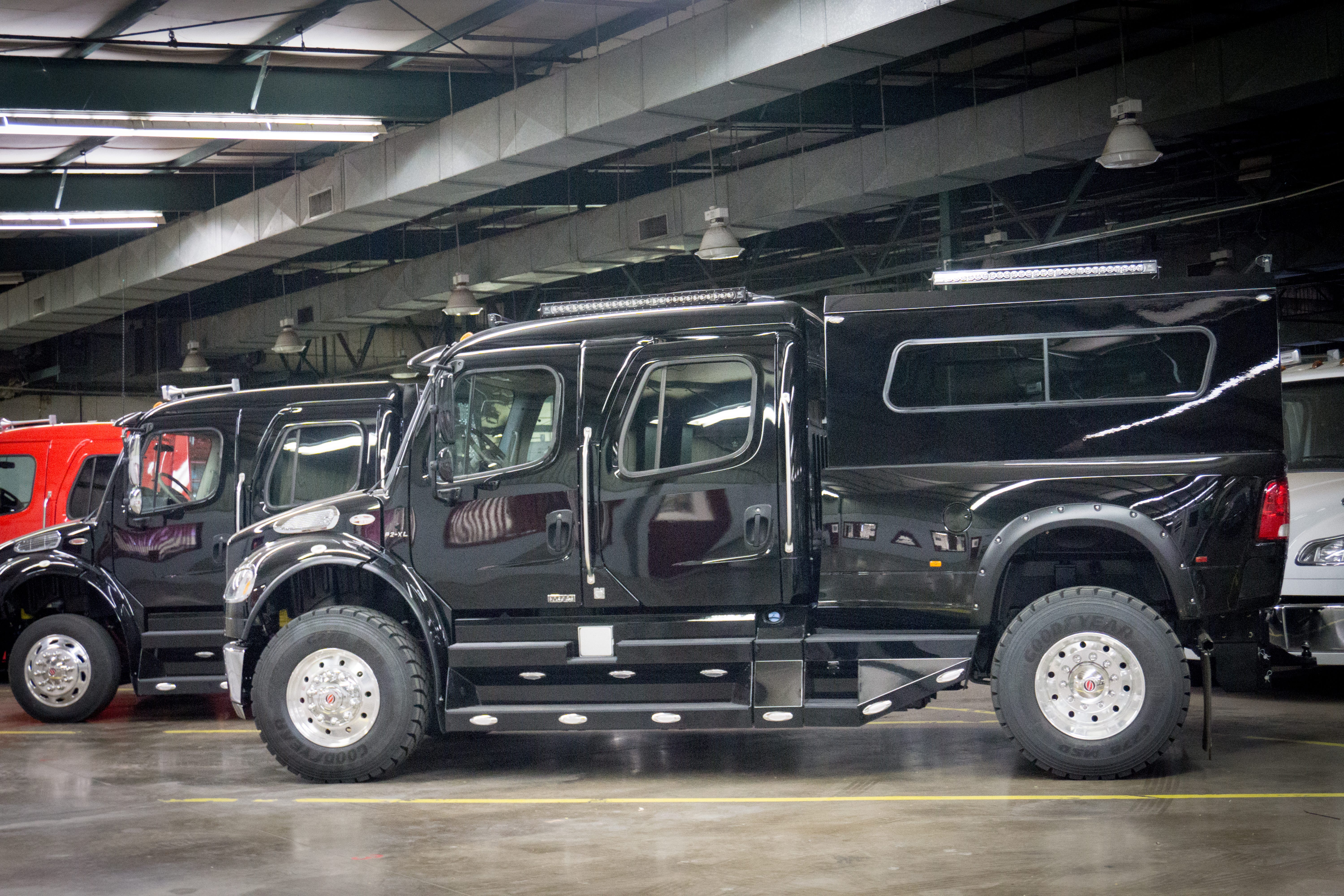 Employee-owned SportChassis offers luxury ride wrapped in semi-truck body