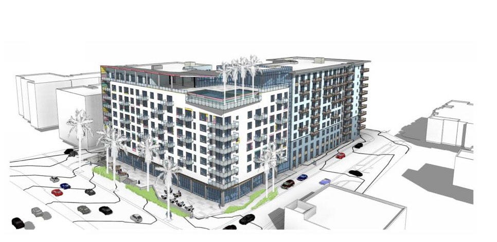 10-story apartment tower planned for Riverside Avenue