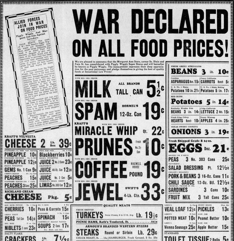 Before Publix: The lost, forgotten history of local grocery stores
