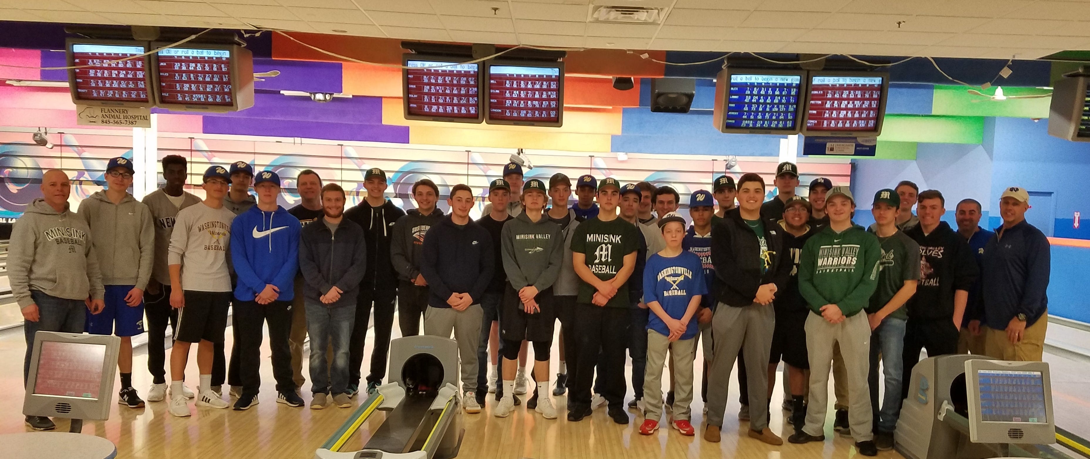 Bowling outing brings rival teams together