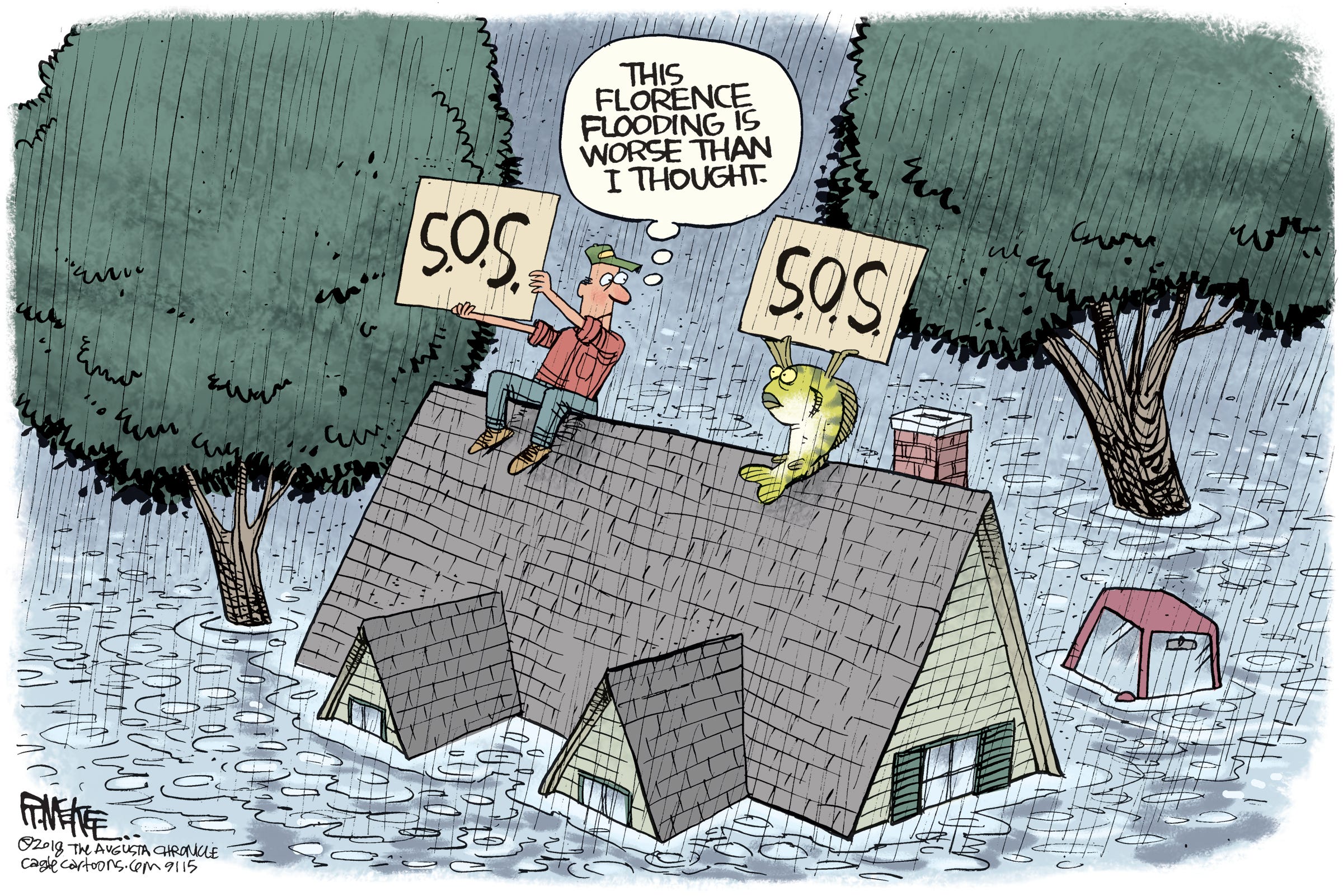 Floods Cartoon