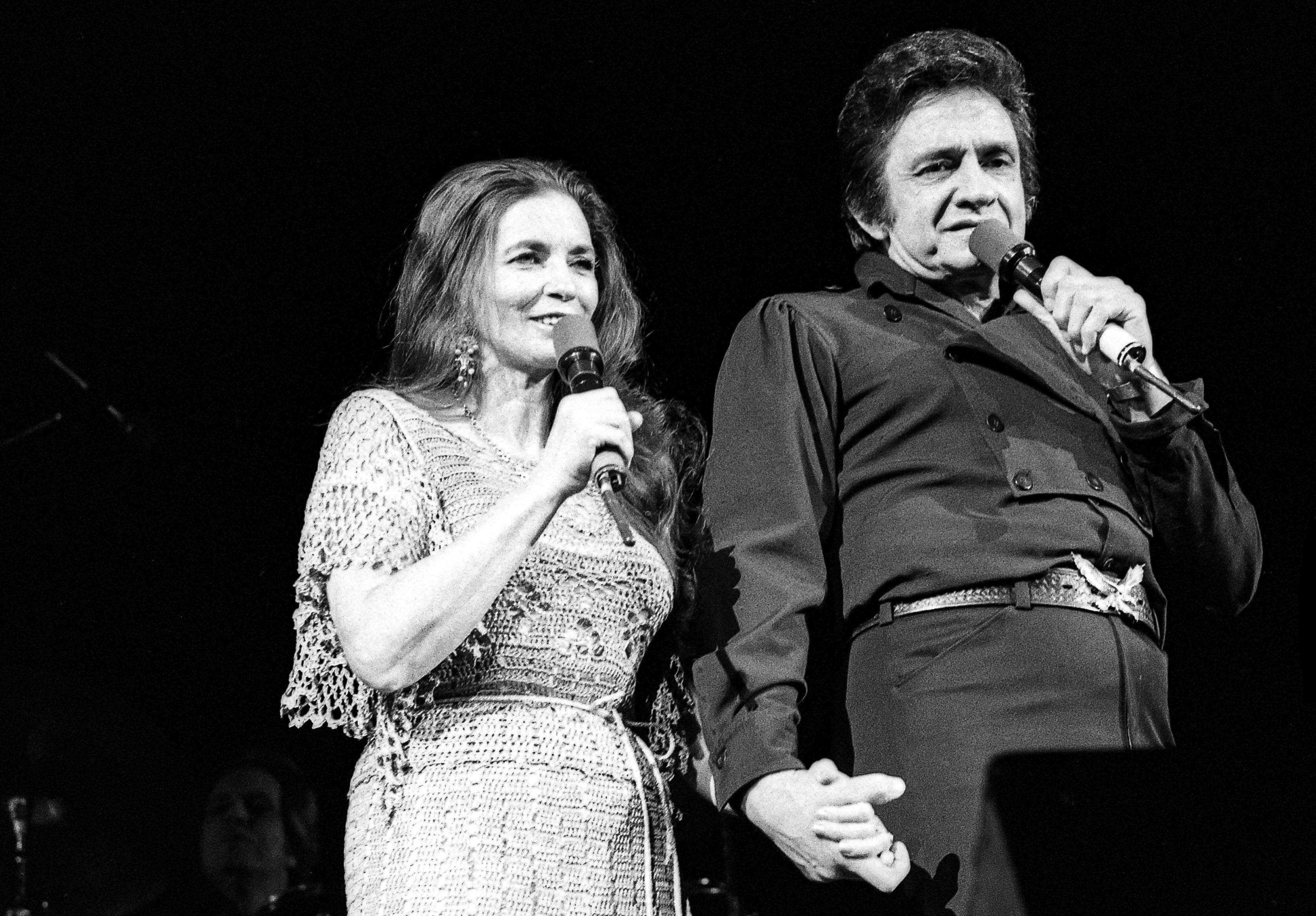 Johnny Cash June Carter Performing