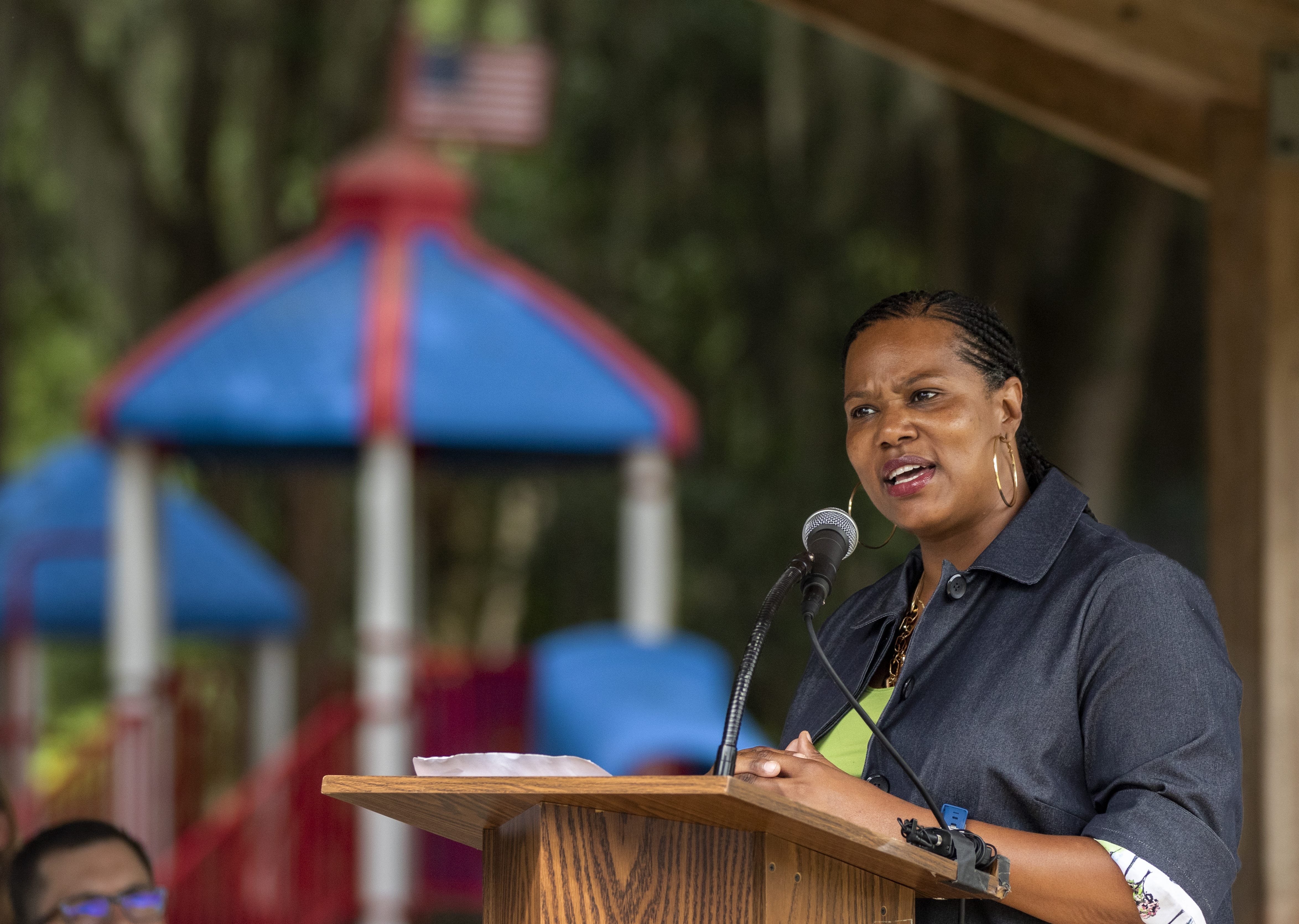 Community celebrates renovations of Barbara Higgins Park