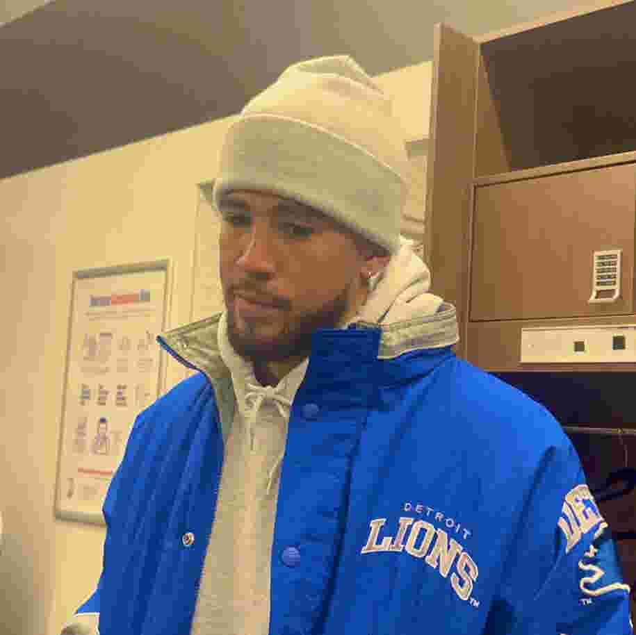 Michigan native Devin Booker speaks ahead of Lions playoff game vs ...