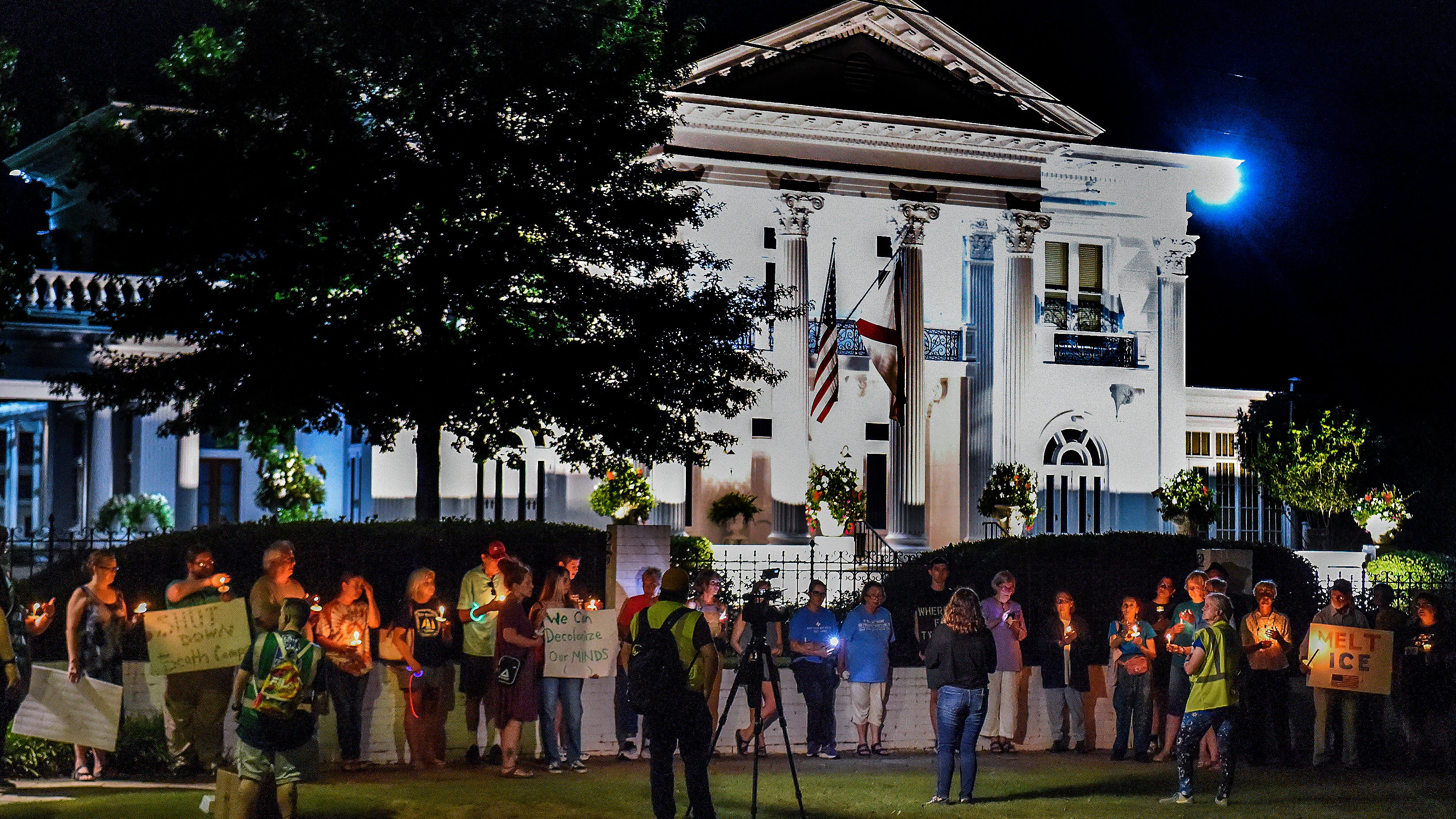 Montgomery 50501 Freedom Fighters hold vigil for people taken by ICE