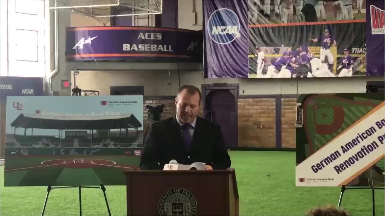 UE baseball field renamed German American Bank Field at Braun Stadium