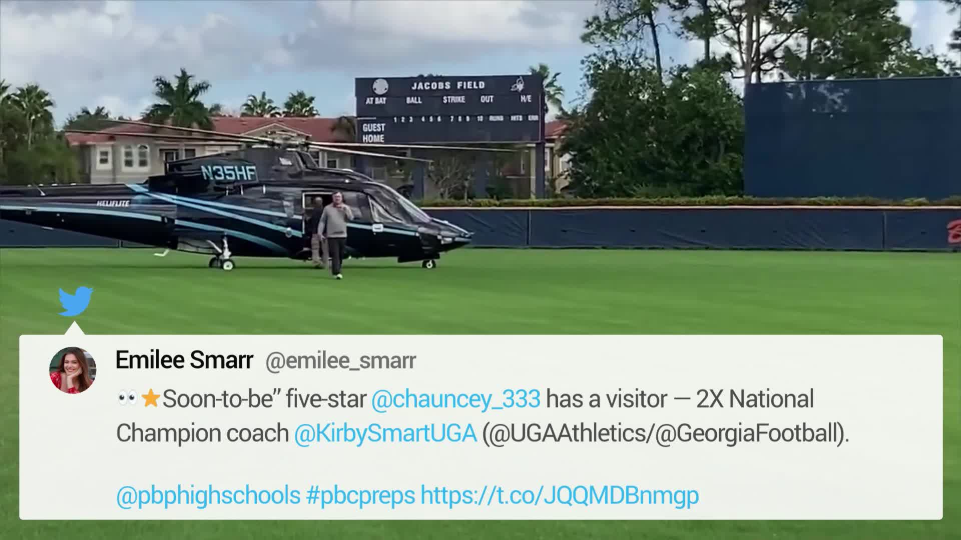 WATCH: Georgia head coach Kirby Smart arrives at Benjamin School via ...