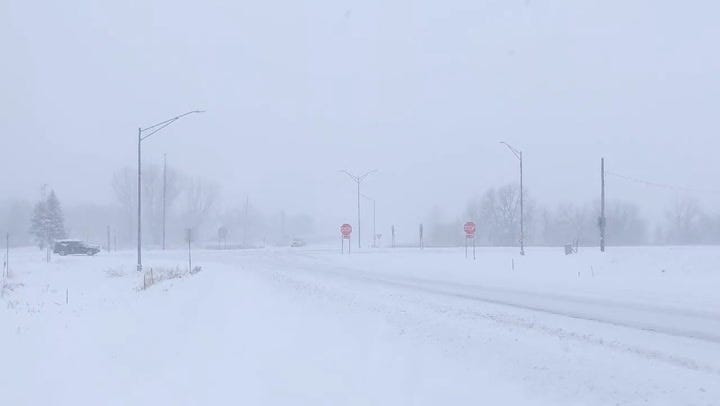 Winter storm strikes the Midwest first