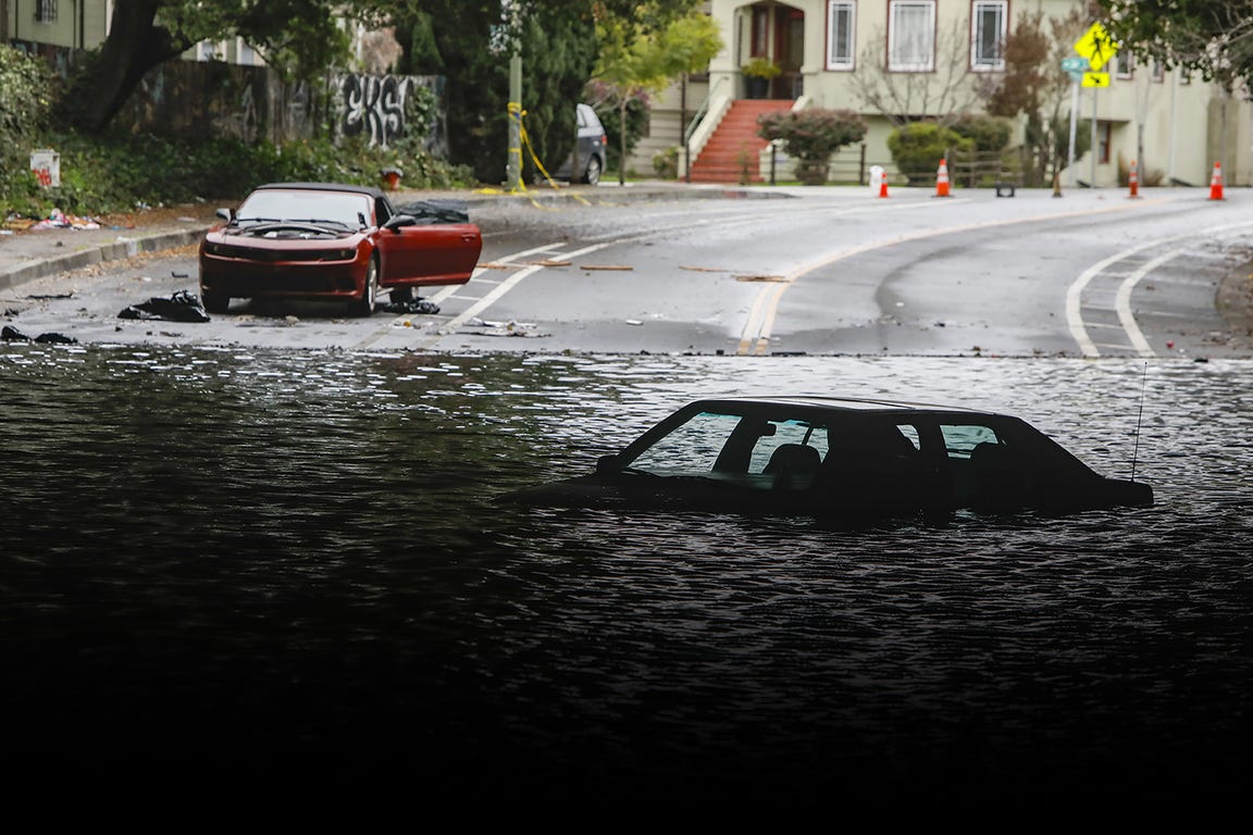 Flooding in California continues as rolling storm pours heavy rain