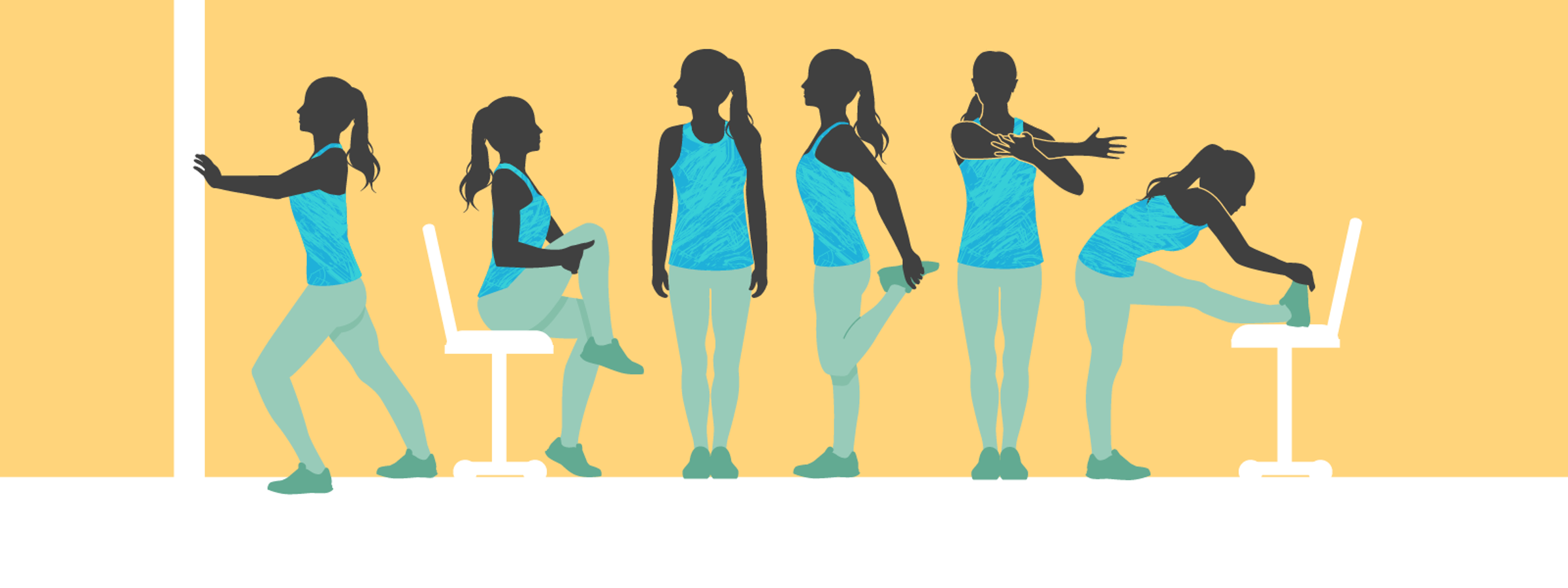 Coronavirus relief: 6 easy stretches for the home office