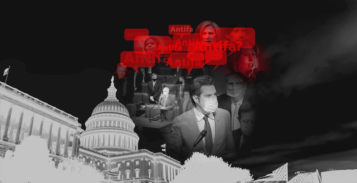 How antifa conspiracy theory traveled from fringe to floor of Congress