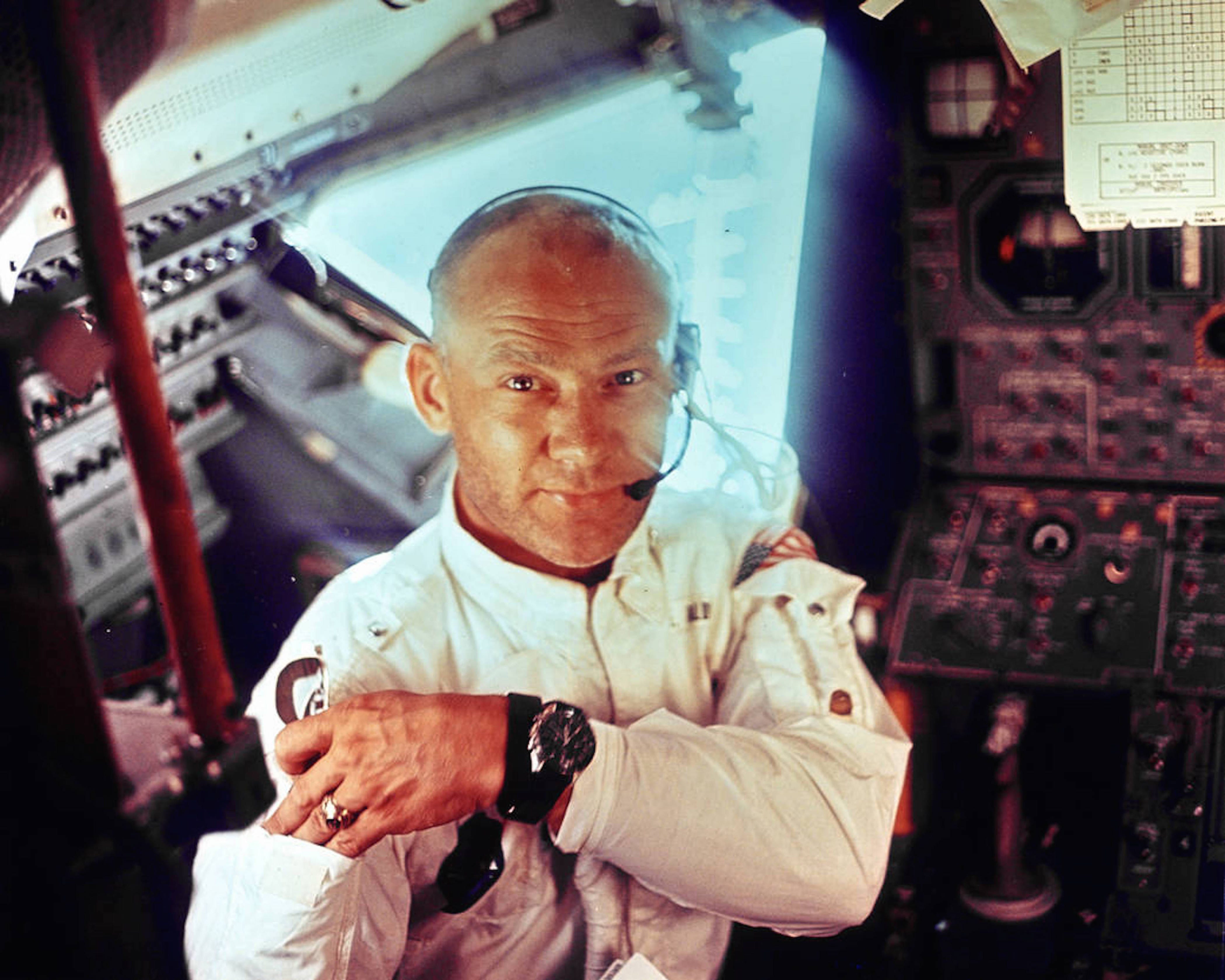 Buzz Aldrin, second man to walk on the moon, Apollo 11 astronaut ...