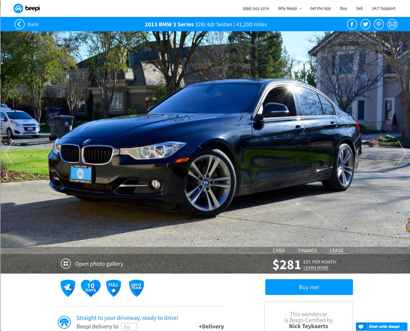 Car-buying startup Beepi to offer used car leasing | 9news.com