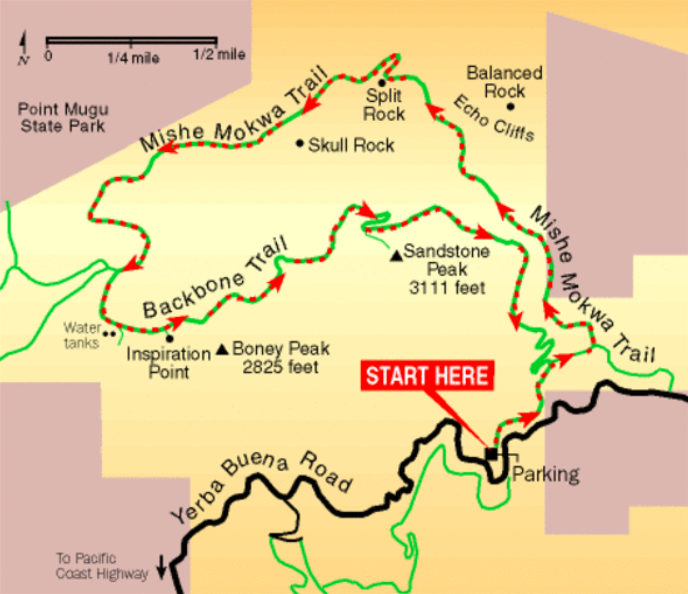 Hiking to Sandstone Peak, the highest point in the Santa Monica Mountains