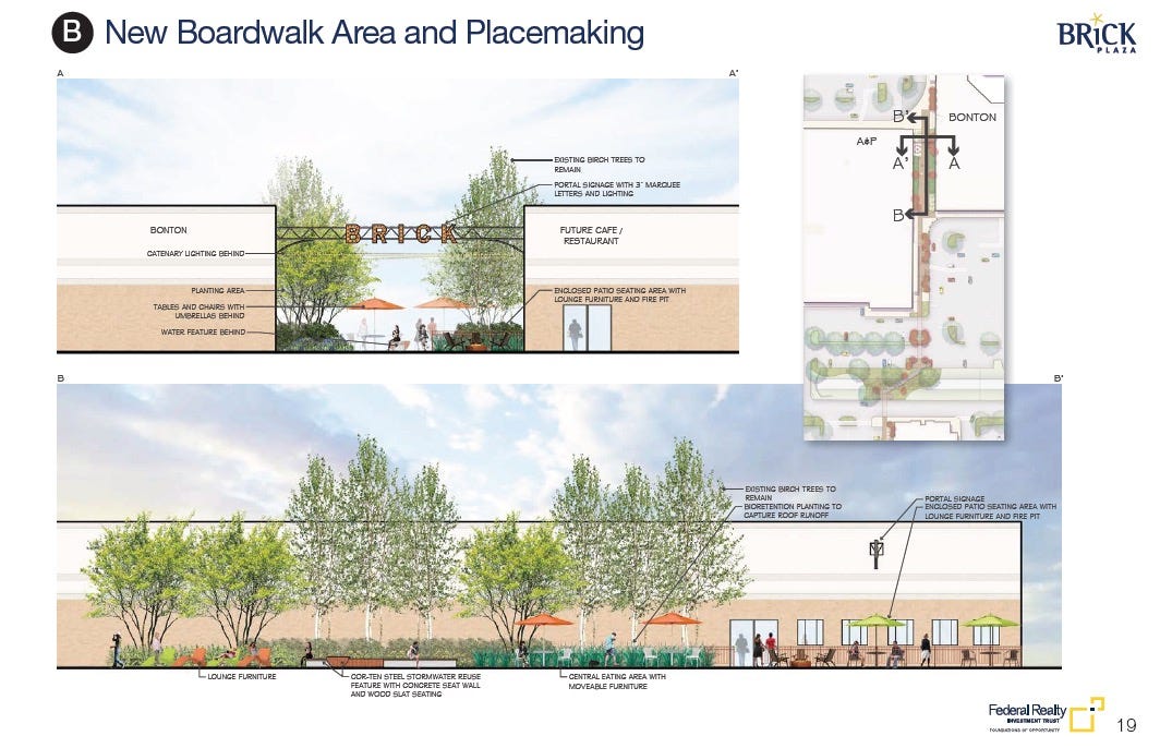 Brick Plaza's big store changes aim to create a downtown feel