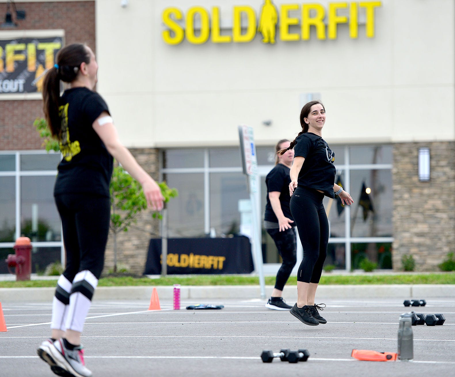 Soldierfit opens with parking lot boot camp