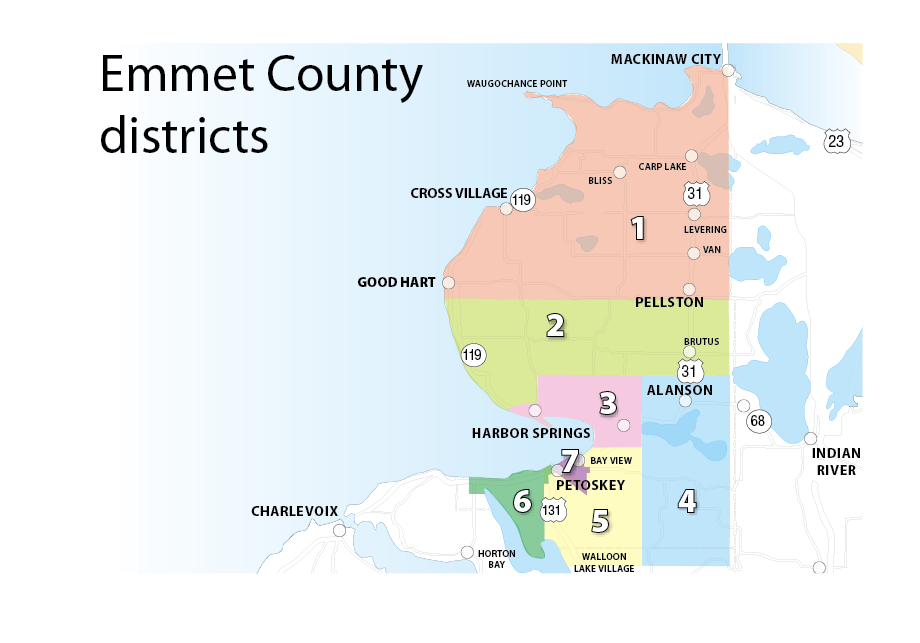 Emmet County commission redistricting process underway