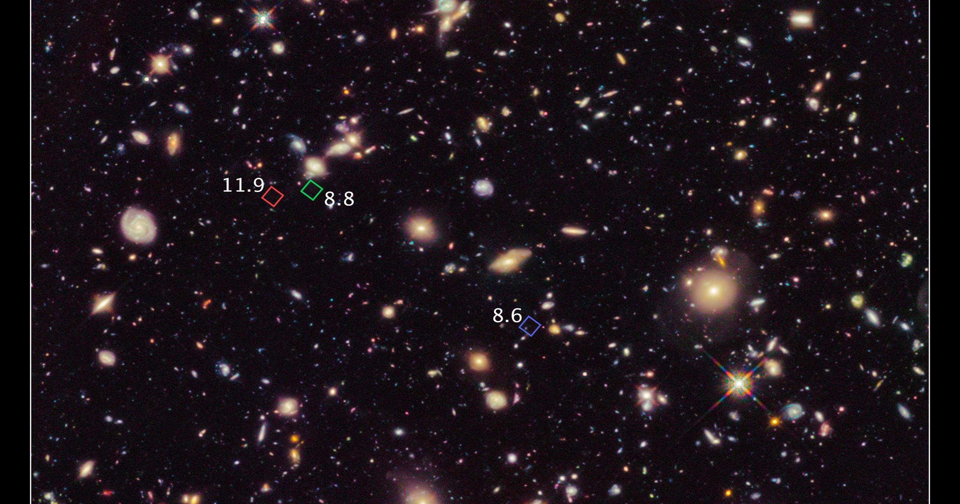 Hubble peers into era of first galaxies