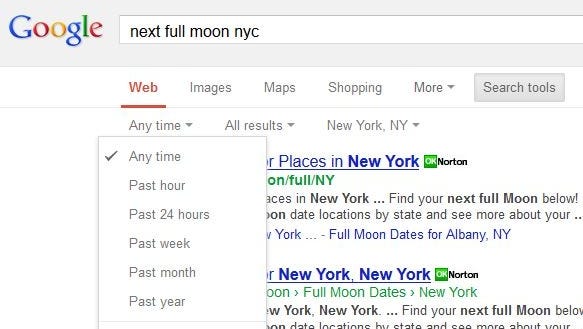 Cut your search time short with search shortcuts