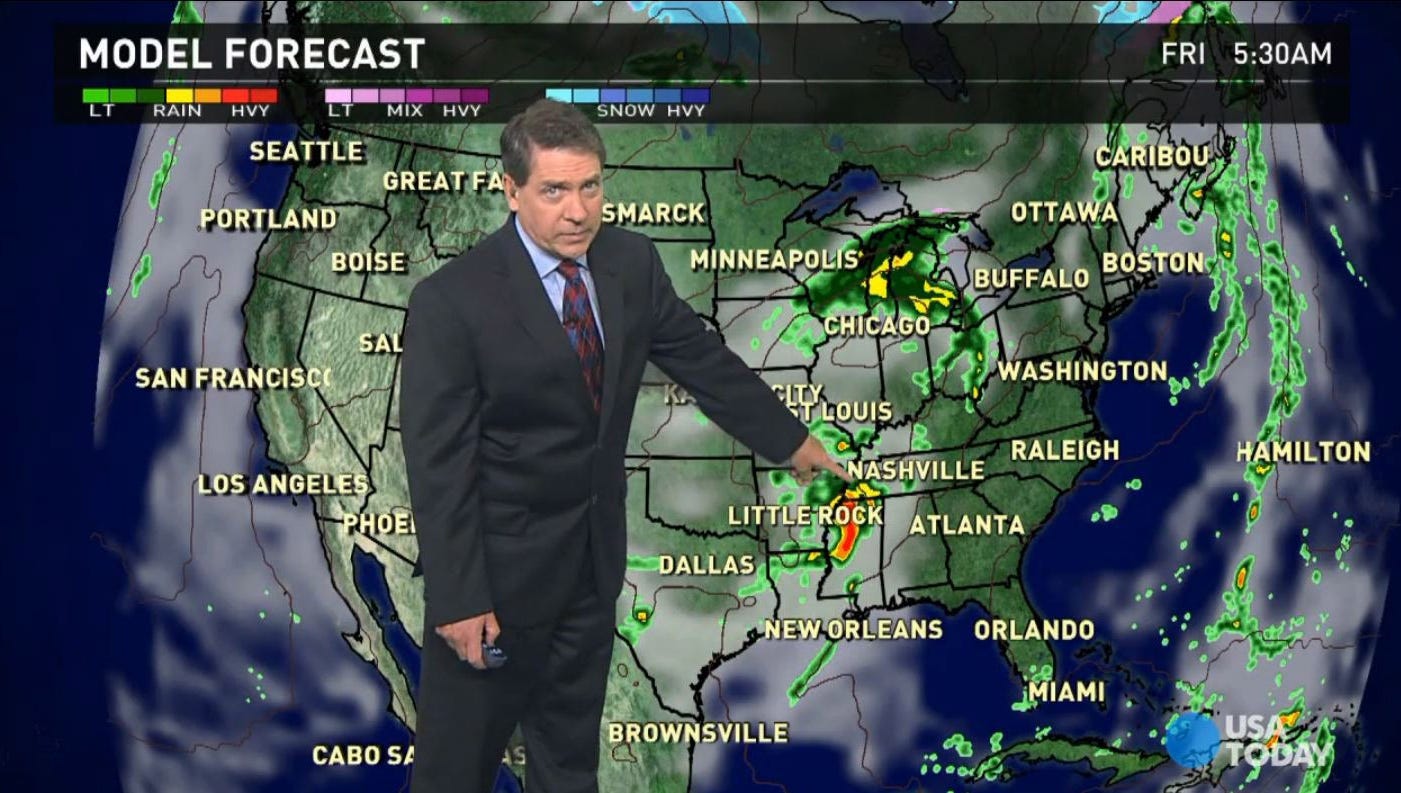 Friday's forecast: Storms across the country
