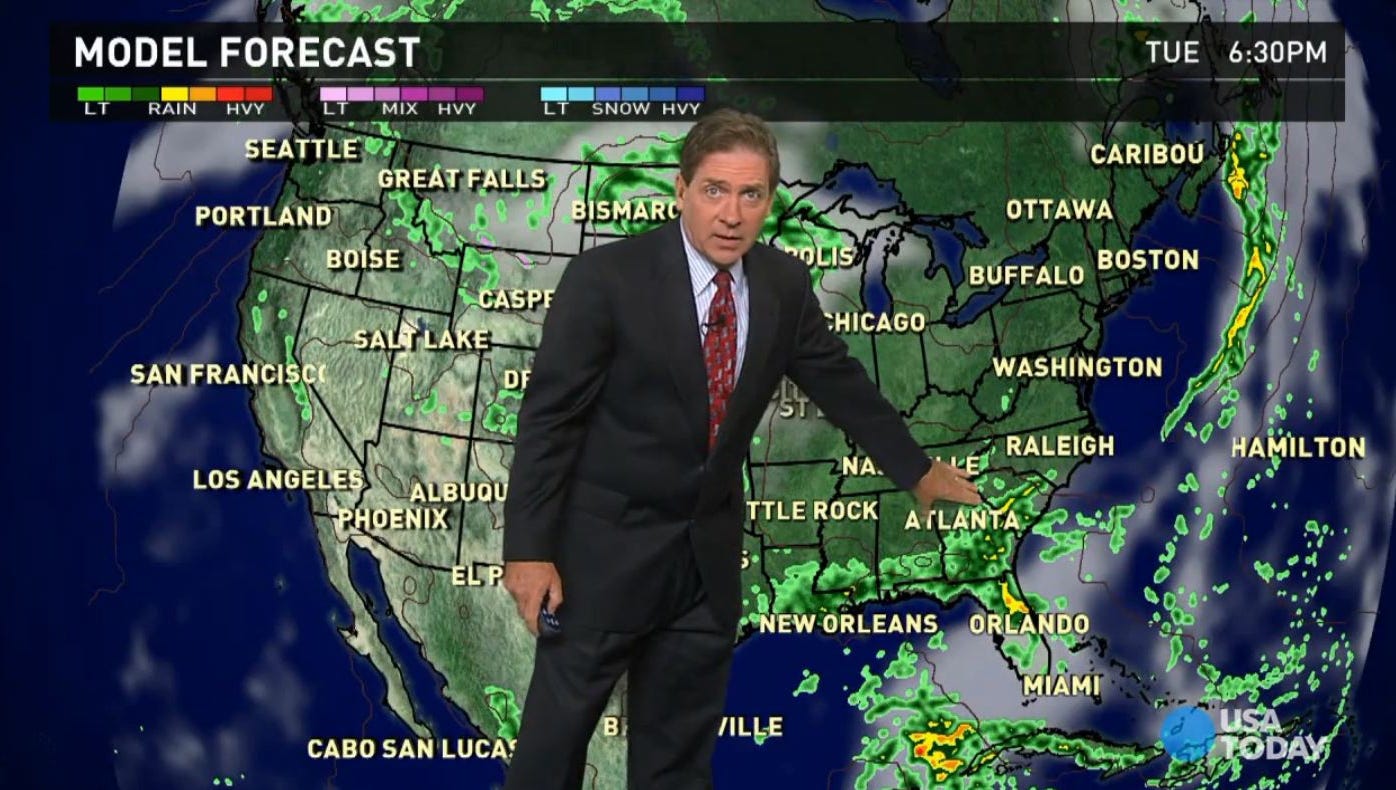 Tuesday's forecast: Stormy in mid-USA