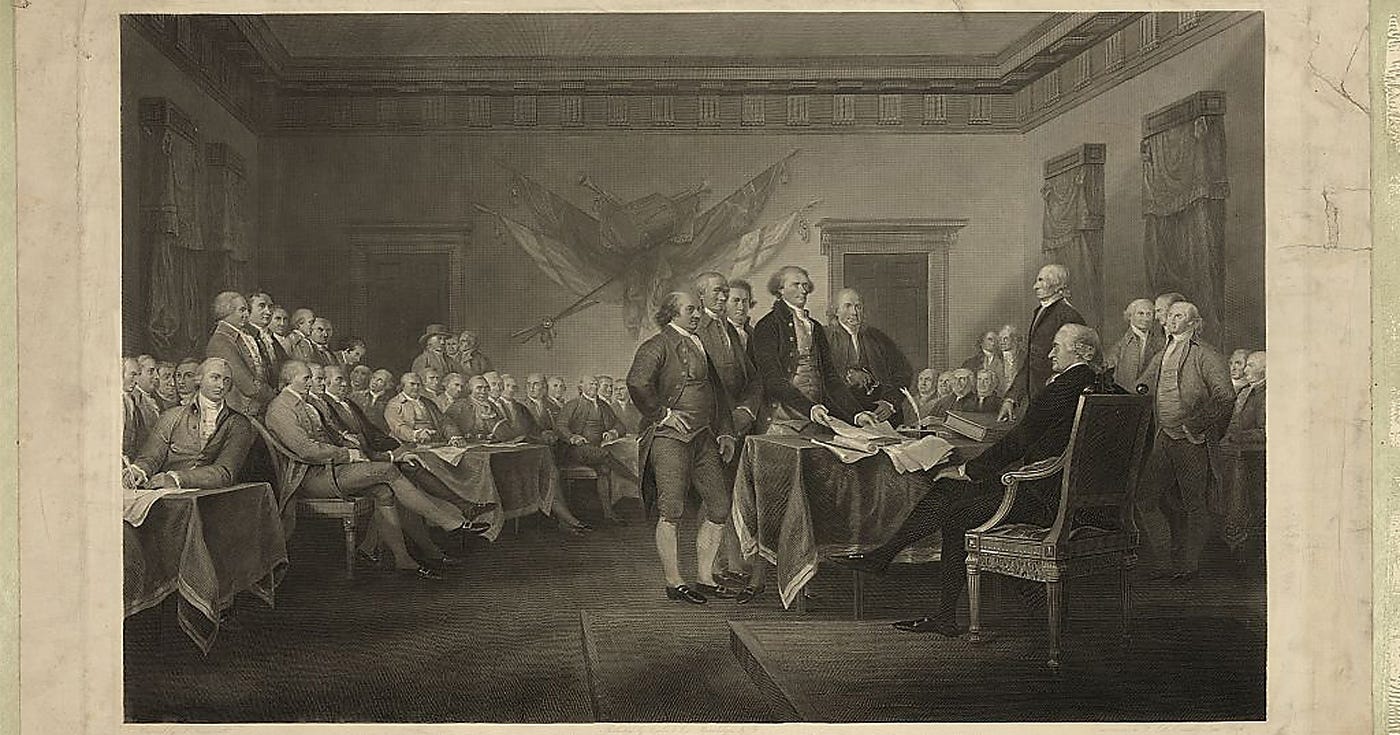Declaration of Independence newspaper clipping for sale