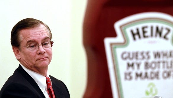 Heinz CEO William Johnson: $212 million man