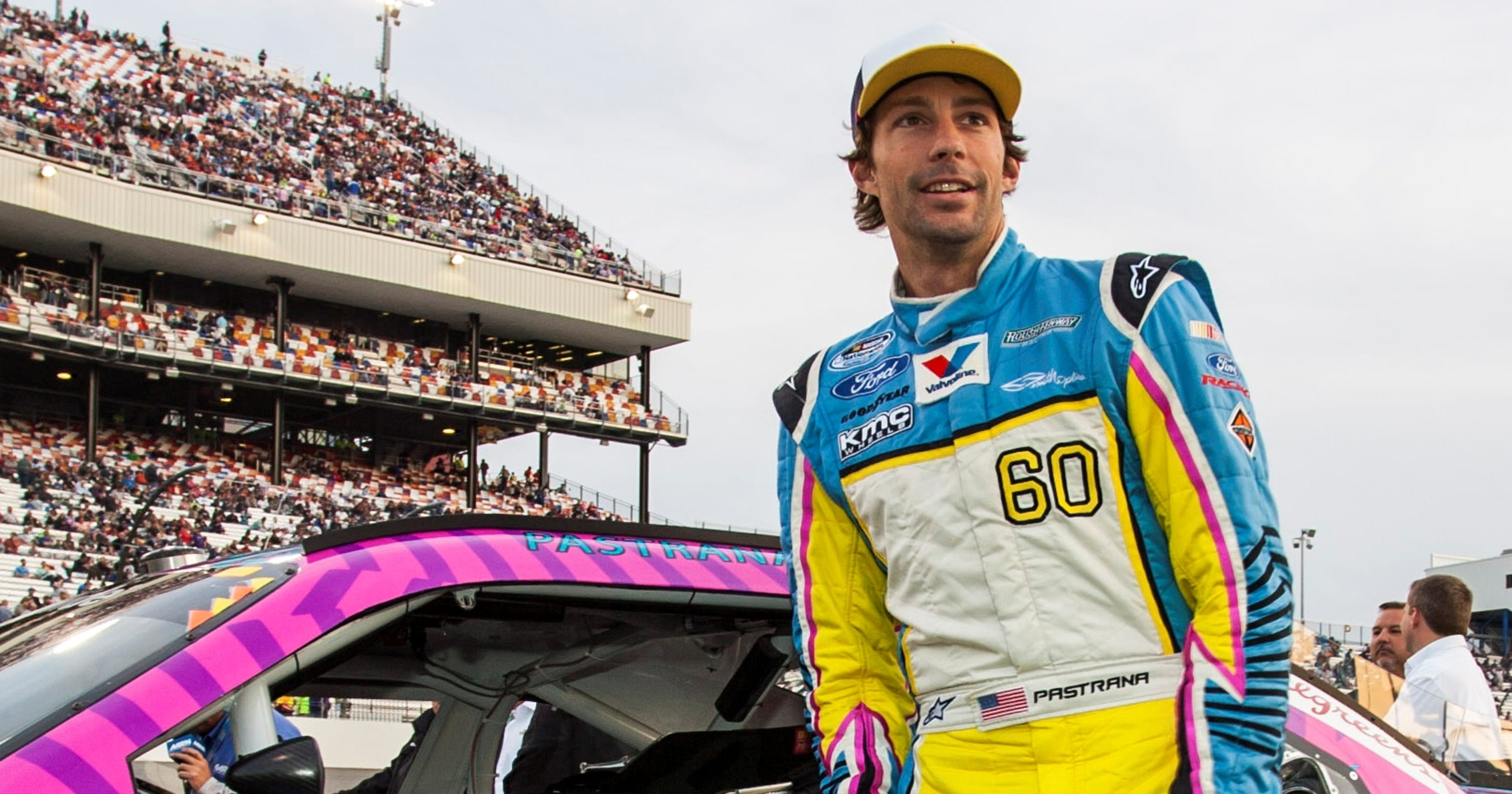 Travis Pastrana wins first career NASCAR pole