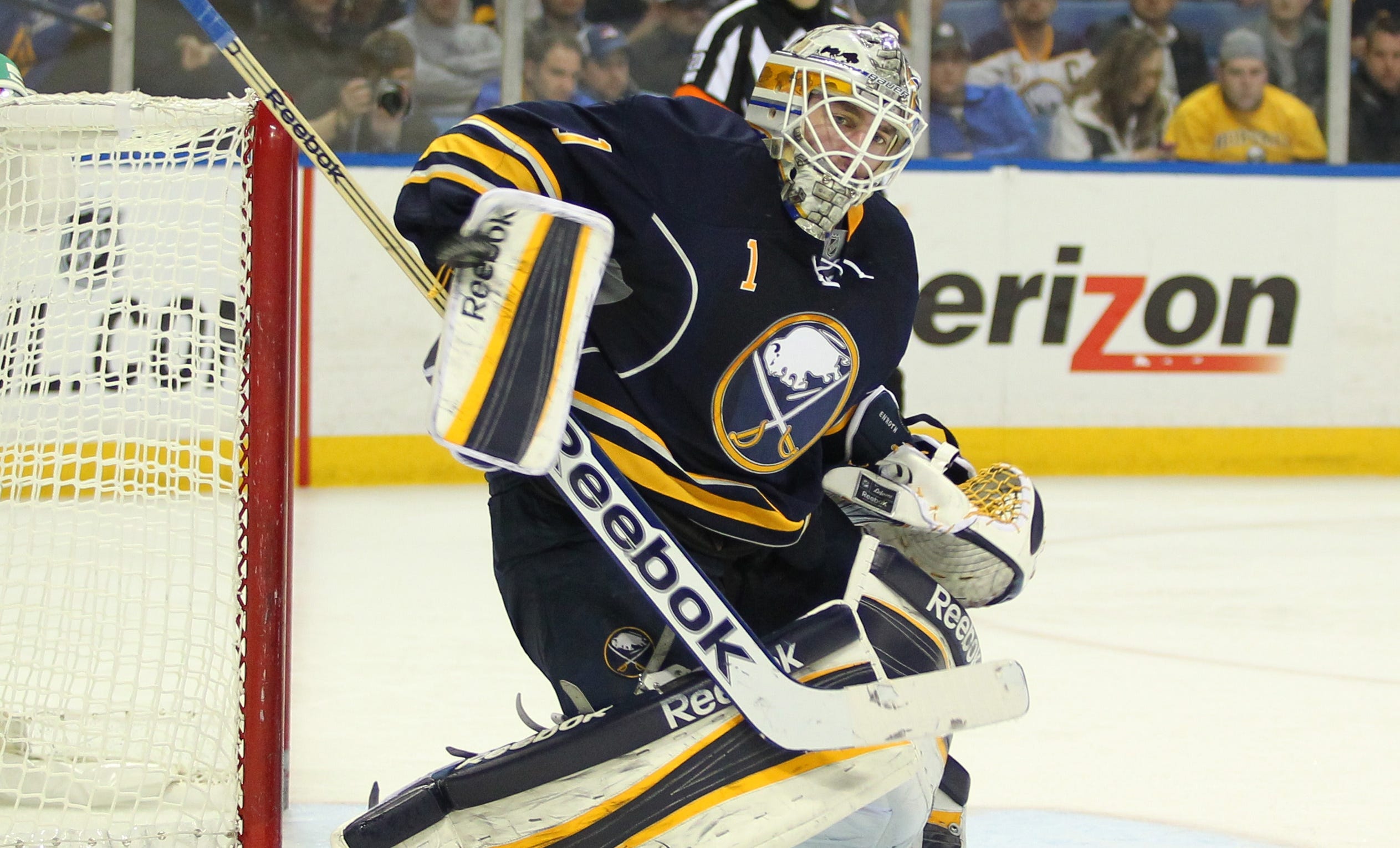Sabres sign backup goalie Enroth to two-year contract