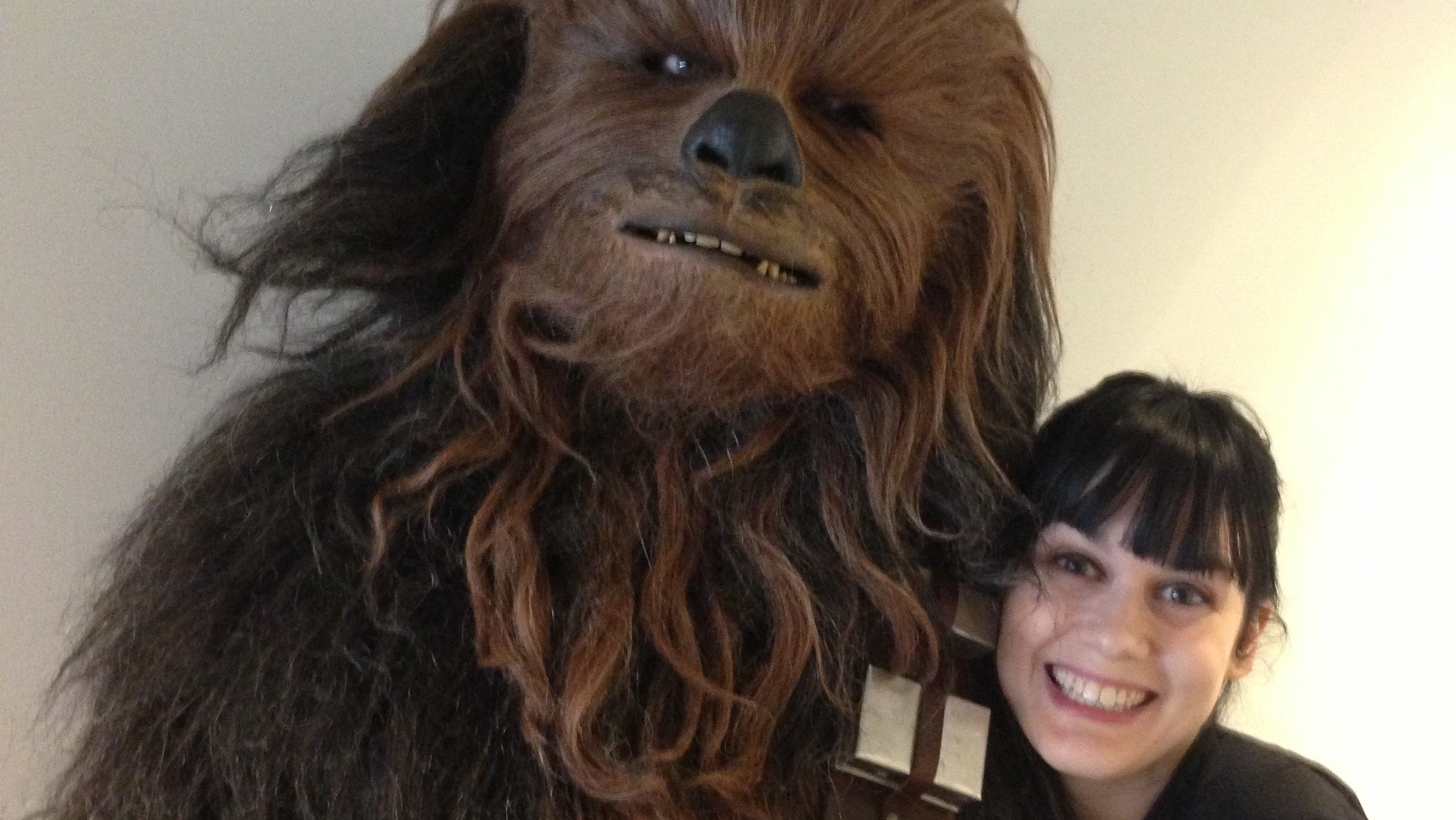 Best day ever: Chewbacca visits my office!