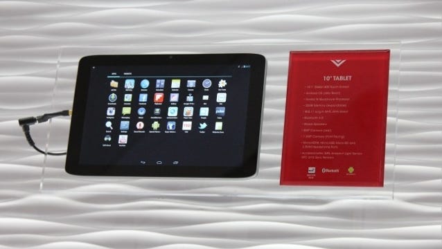 Reviewed.com: Vizio showcases new Android tablets at CES