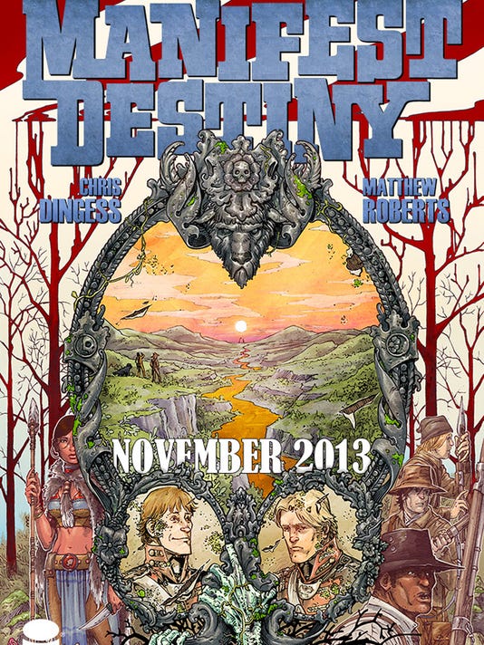 'Manifest Destiny' maps Lewis and Clark vs. monsters