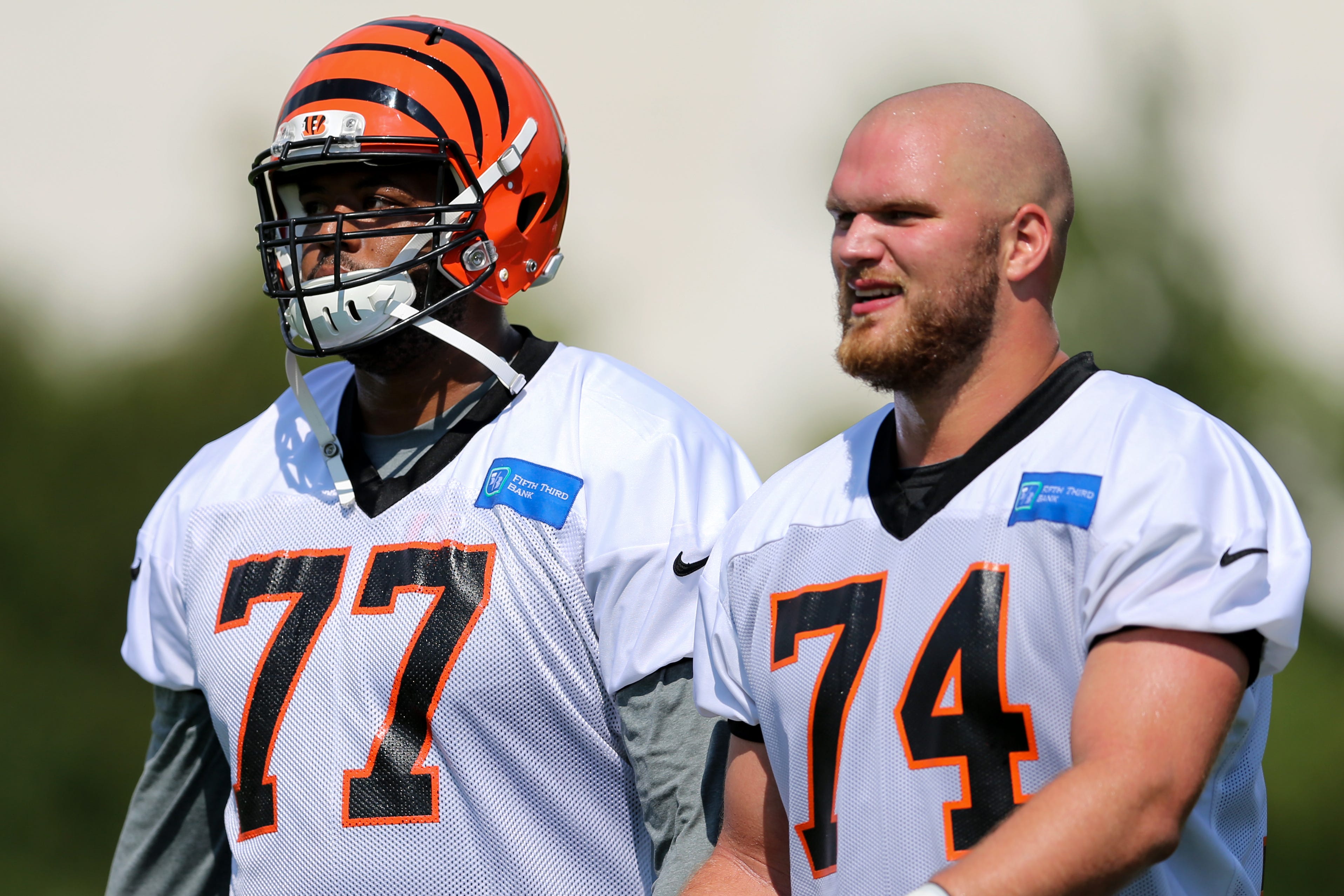 Bengals notes: OL rusty on first day in pads