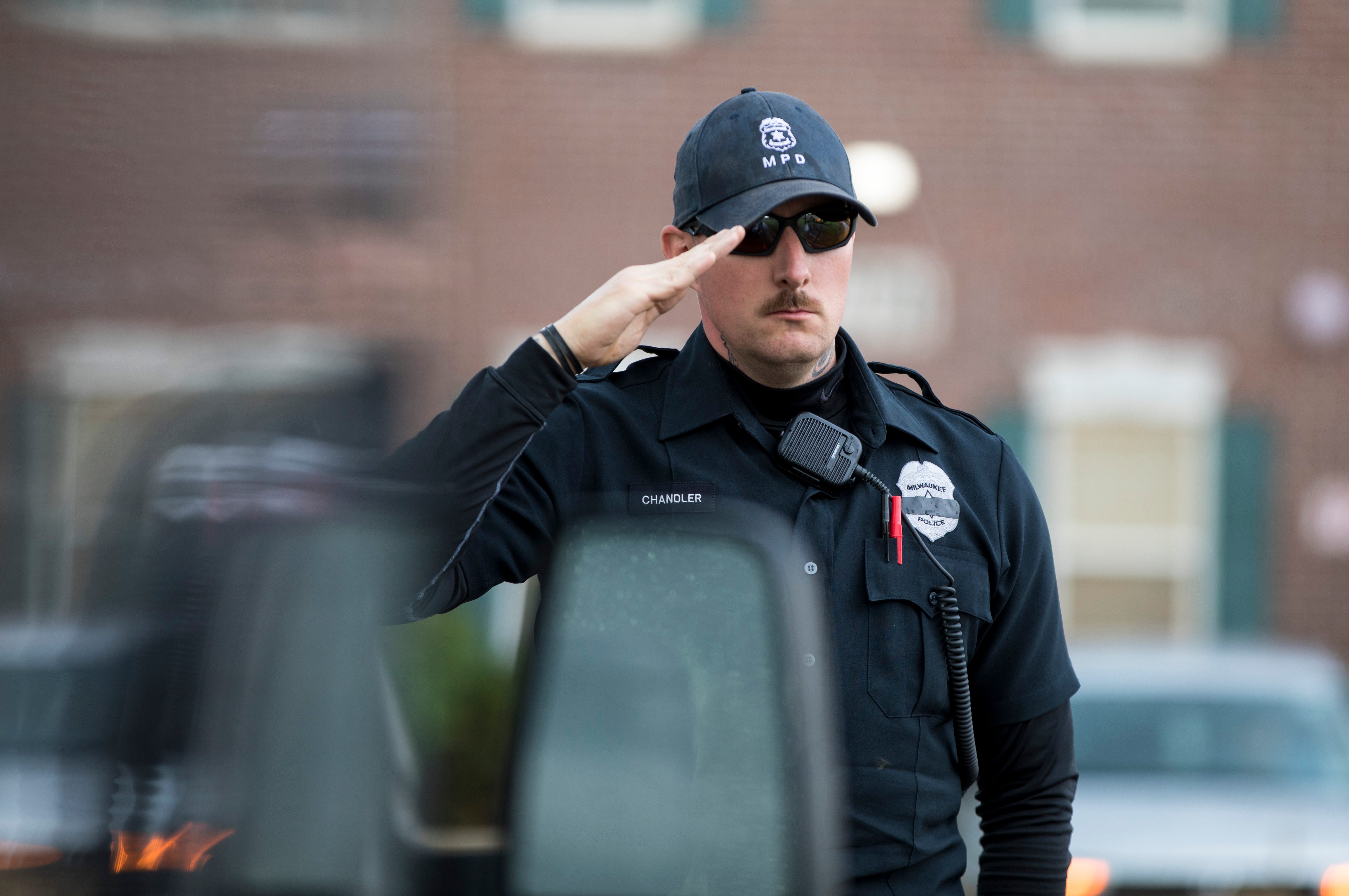 Final honors for MPD Officer Michael Michalski are held before interment
