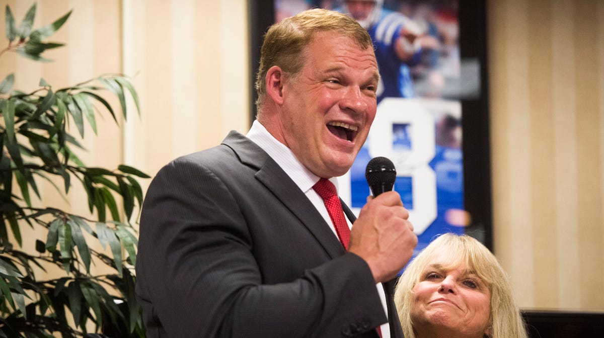 Glenn Jacobs at the GOP watch party on election night