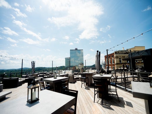 Hyatt rooftop bar on Gay Street offers stunning Knoxville views