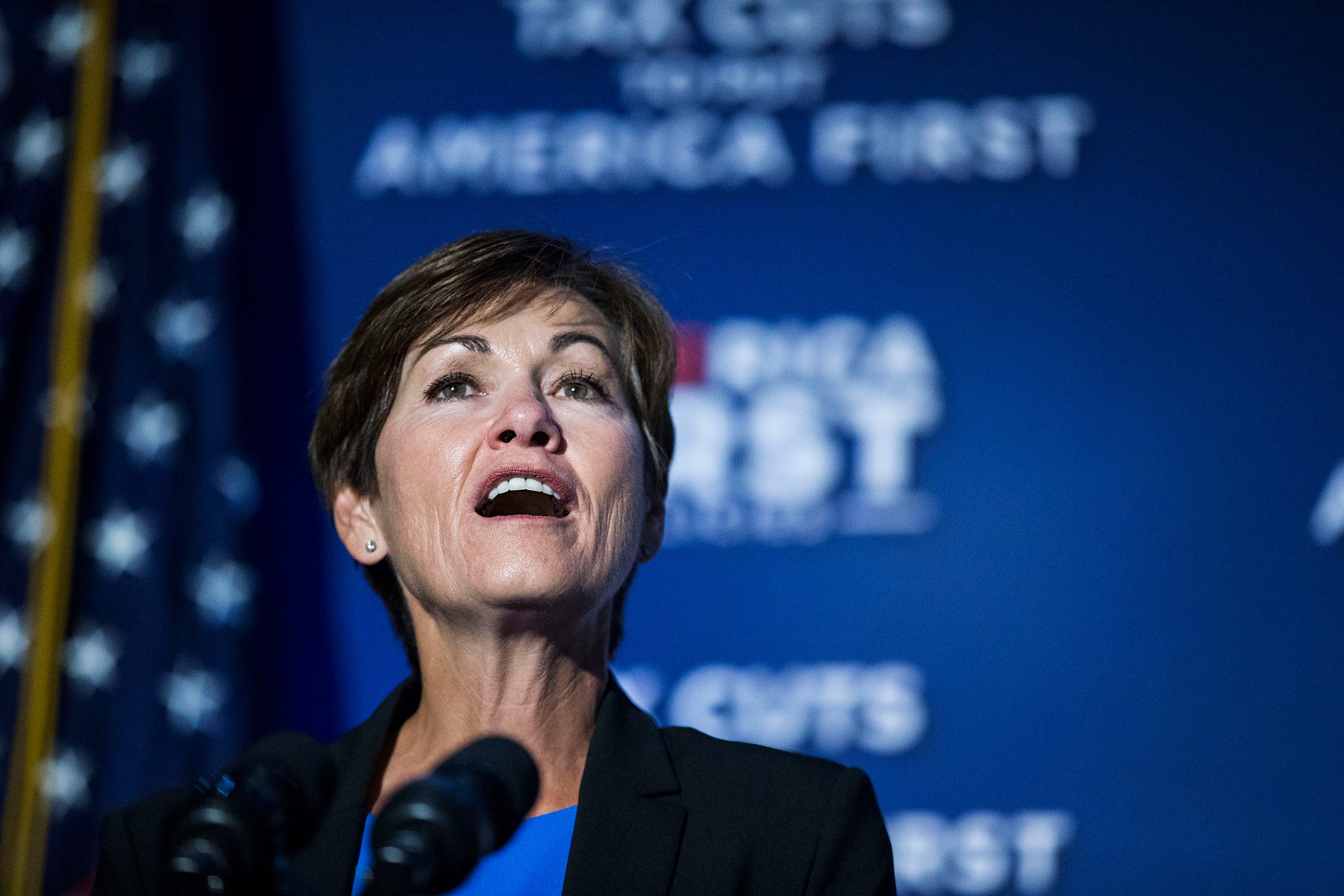 Kim Reynolds pins re-election on Iowa being 'No 1.' But is it?