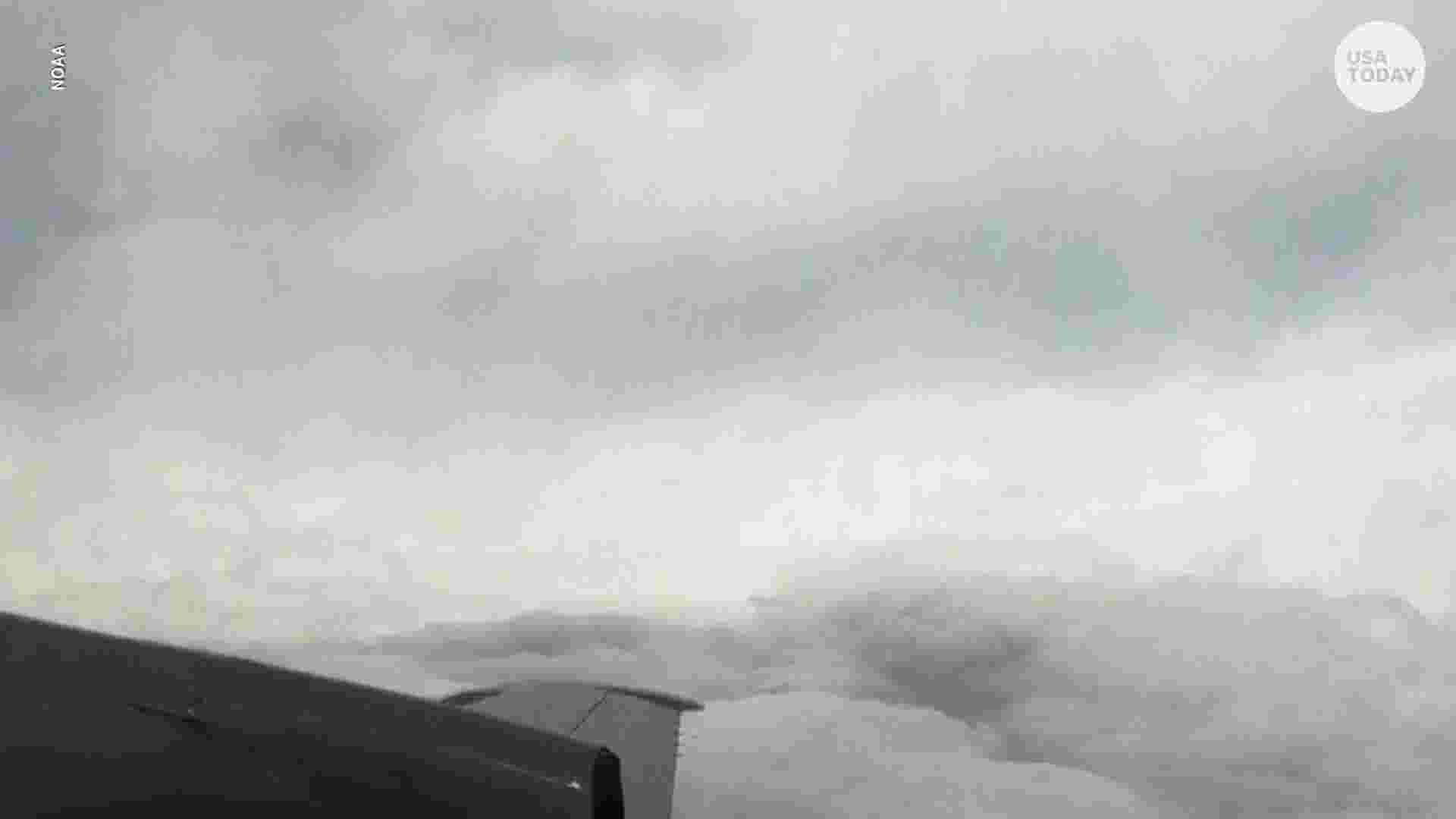 Storm scientists fly through the eye of Hurricane Florence