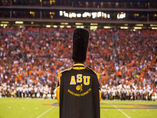 Fly and Mighty: ASU's Marching Hornets rule the field, week after week