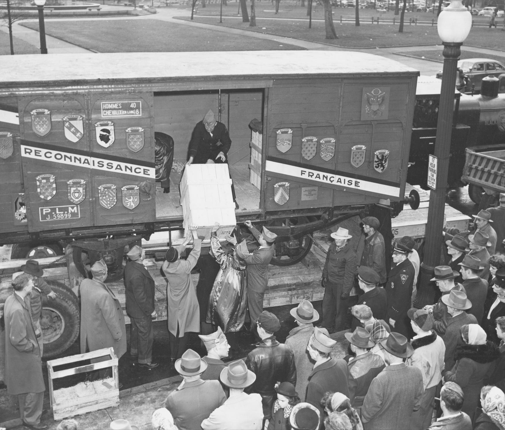 Post WWII, Merci Train brought thank-you gifts from France to Indiana