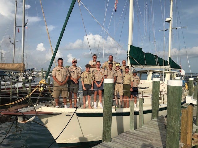 Local Boy Scouts take trip to assist Bahamian Scouts